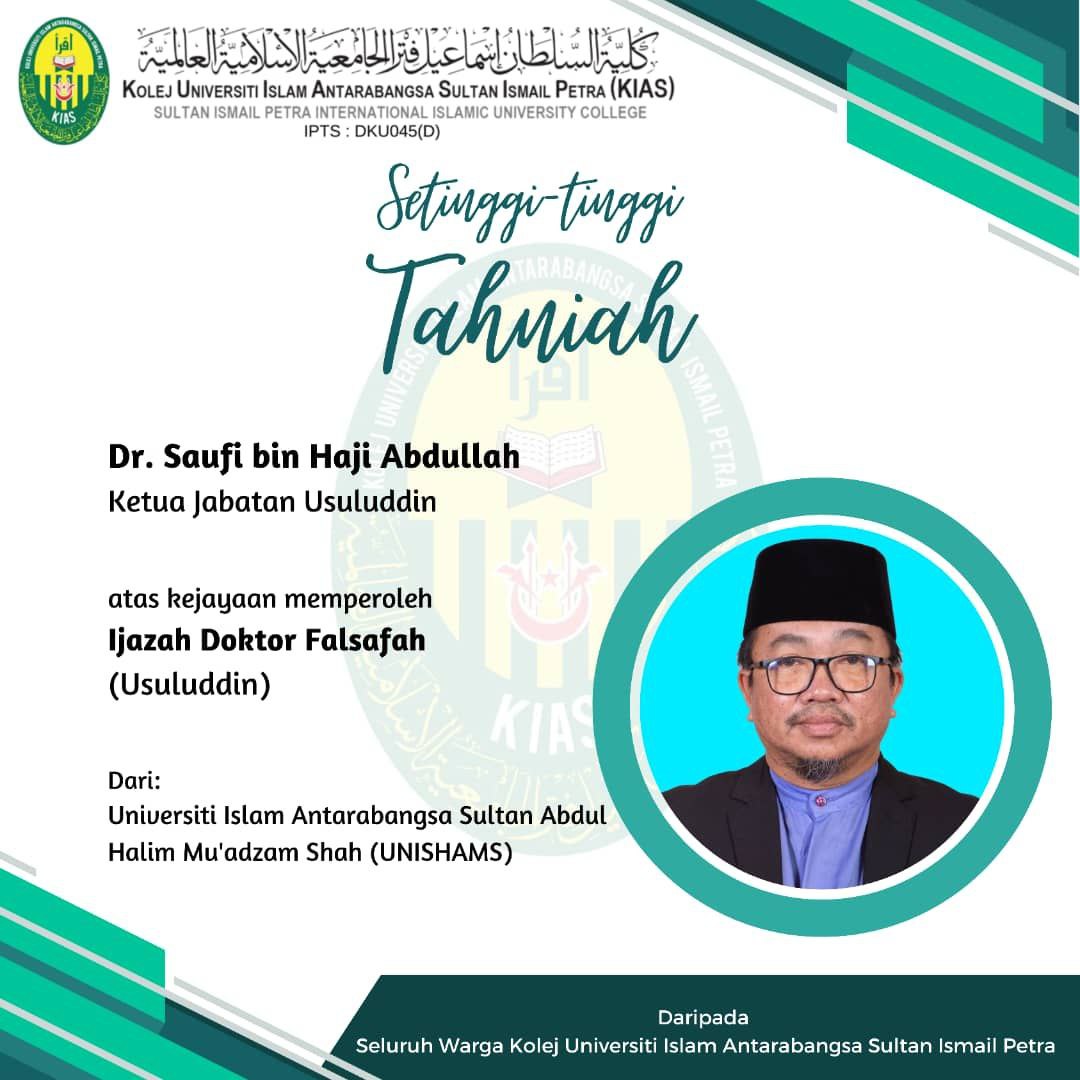 KOLEJ UNIVERSITI ISLAM ANTARABANGSA SULTAN ISMAIL PETRA – KIAS – KIAS